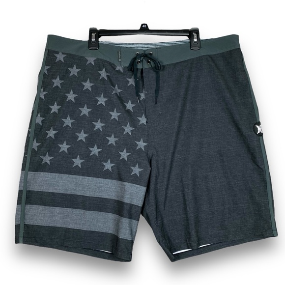 Hurley | Swim | Hurley Phantom Board Shorts Swim Trunks Sz 4 Black Gray ...